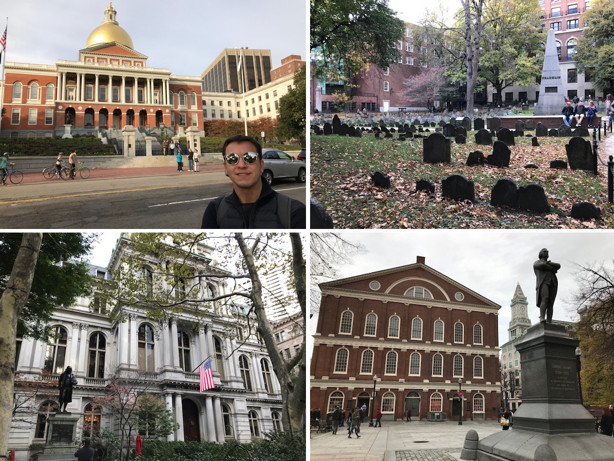 Percorrendo a Freedom Trail a partir do Boston Common